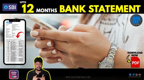 SBI How To Download Bank Statement From Yono SBI PDF Format 2023 SR Academy India