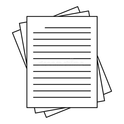 Lined Outline Vector Illustration Engineering And Architecture Notebook Software Drawing