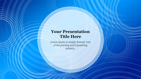 Abstract Blue Backgrounds For Presentations Template