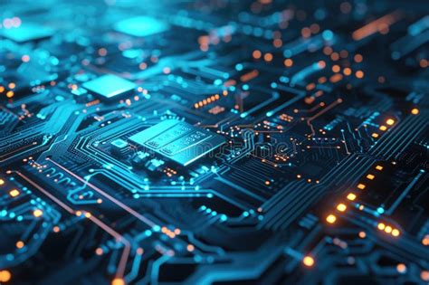 Modern Technology Circuit Board Texture Background Design Stock Illustration Illustration Of
