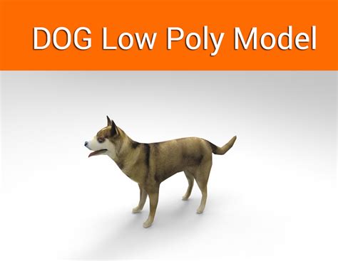 Dog game ready low poly model 3D模型 14 3ds fbx max ma obj Free3D