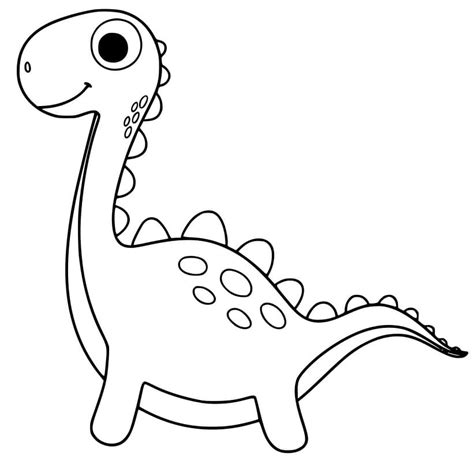 Coloriage Dinosaure Facile télécharger et imprimer gratuit