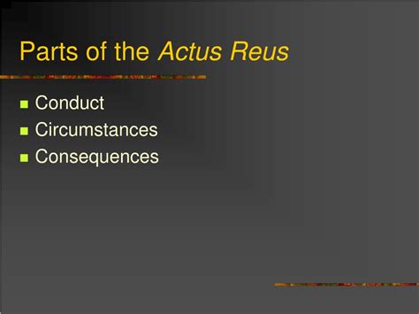 Ppt Elements Of The Offence Powerpoint Presentation Free Download