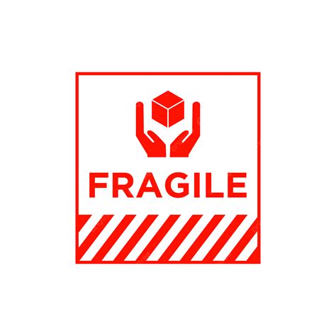 Stamp Design Template Related To Fragile Vector Fragile Seal Warning