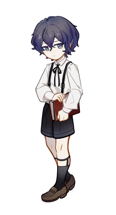 Nailera Utsugi Noriyuki Saibou Shinkyoku Dark Blue Hair Chinese