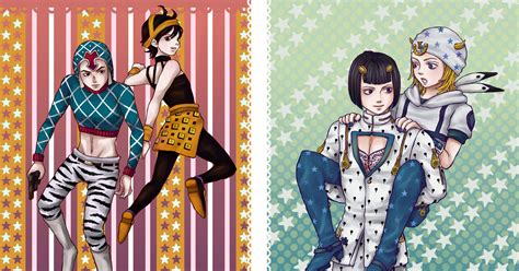 Asb Asb ジョジョ絵4枚漫画 沖のマンガ ジョジョの奇妙な冒険 ナランチャ 暗殺チーム Pixiv