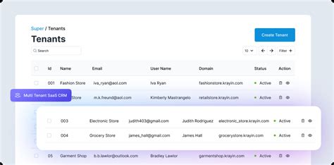 Multi Tenant Saas Crm Krayin Crm