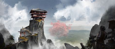 Artstation Japanese Mountain Temple
