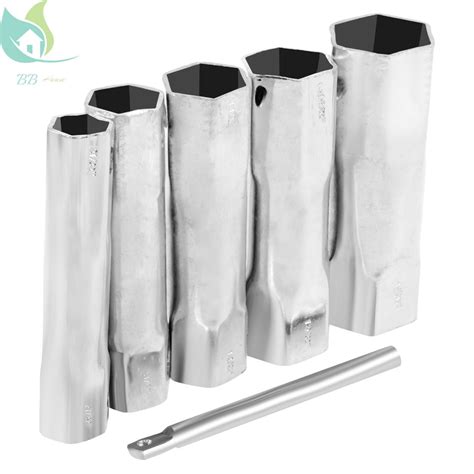 6pcs Shower Valve Socket Wrench Set 5 Sizes Double Ended Plumbers