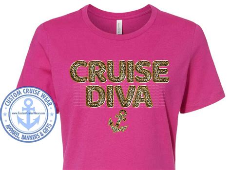 Cruise Diva Leopard Print With Anchor Custom Cruise Wear
