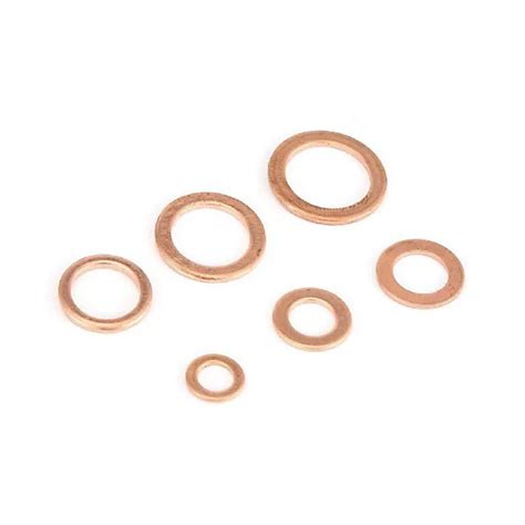 110 X Assorted Copper Washers 6 16mm For Sealing Fluids And Liquids