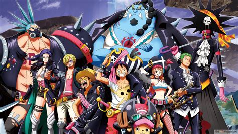 Straw Hat Pirates From One Piece Film Red 4k Wallpaper Download