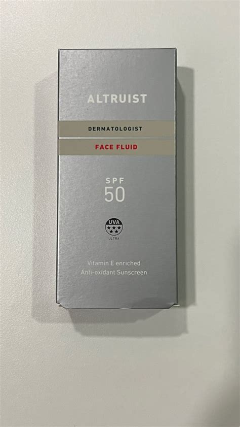 Altruist Face Fluid Sunscreen Spf 50 Beauty And Personal Care Face