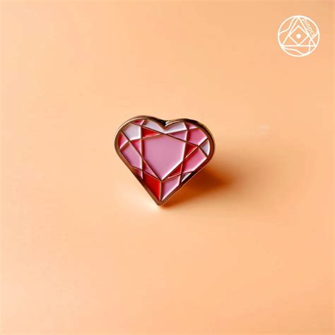 Ruby Heart Pinpcs