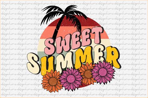 Retro Sweet Summer Png Sublimation Graphic By Designhome · Creative Fabrica