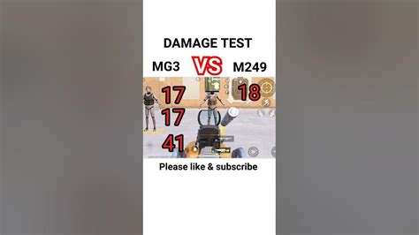 Mg3 Vs M249 Damage Test Mg3 Vs M249 Comparison 😈🤑viral Trending