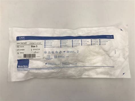 Teleflex 135130 Lma Fastrach Syringe And Lubricant Size 3 30 50kg X Gb Tech Usa