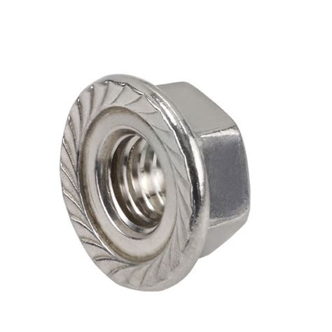 Wholesale M4 M5 M6 M8 M10 M12 Galvanized Serrated Self Locking Hex