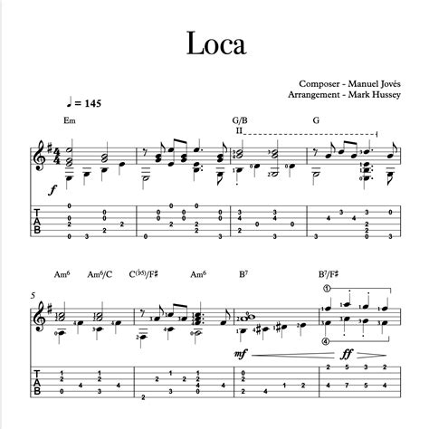 El Portenito Ángel Villoldo Villoldo Classical Guitar Notation And