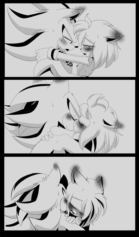 Rule 34 Amy Rose Blush Carrying Partner Closed Eyes Comic Ear Blush