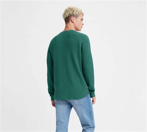 Long Sleeve Relaxed Fit Thermal Shirt Green Levis® Us