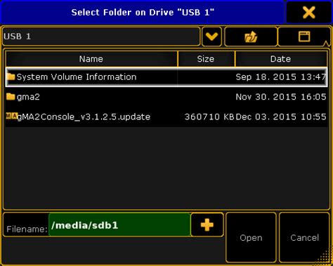 Update Via Setup GrandMA2 User Manual Help Pages Of MA Lighting