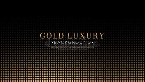 Abstract Gold Luxury Dot Background Halftone Concept Elegant Golden Dots Pattern Stock Vector