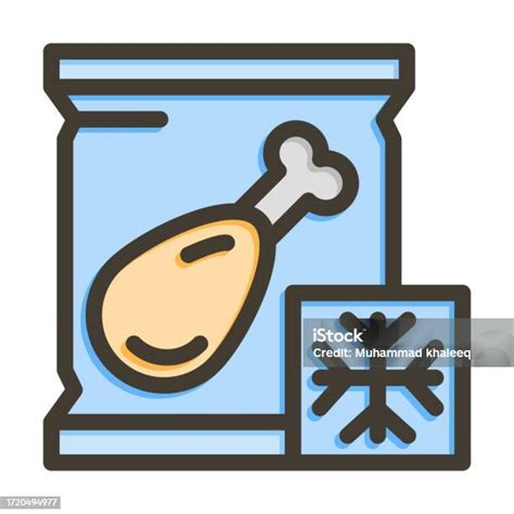 冷凍品のベクター画像太い線塗りつぶしの色アイコン いっぱいになるのベクターアート素材や画像を多数ご用意 いっぱいになる アイコン