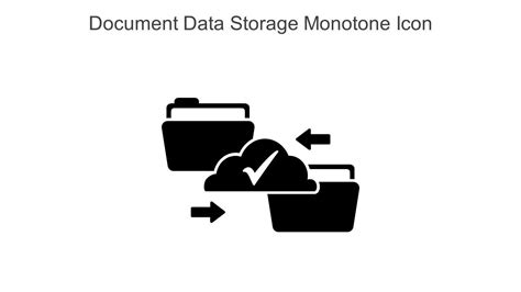 Document Data Storage Monotone Icon In Powerpoint Pptx Png And Editable