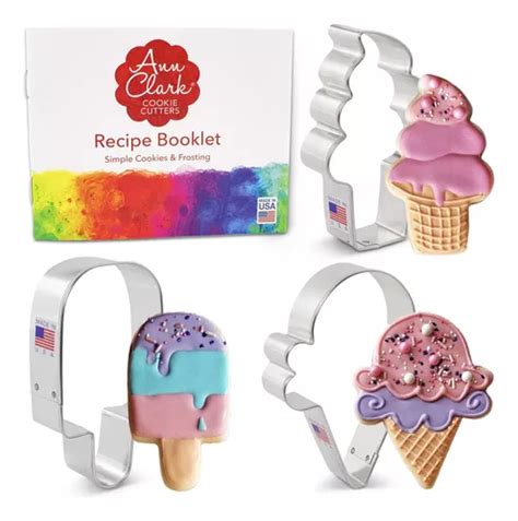 Cortadores De Galletas De Helado 3 Piezas Juego Fabricado Mercadolibre