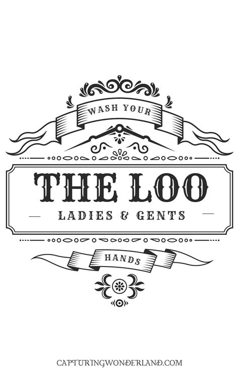 Printable Vintage Bathroom Art