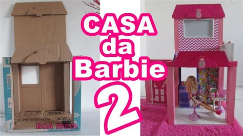 Diy Casa Da Barbie Caixa Parte Youtube