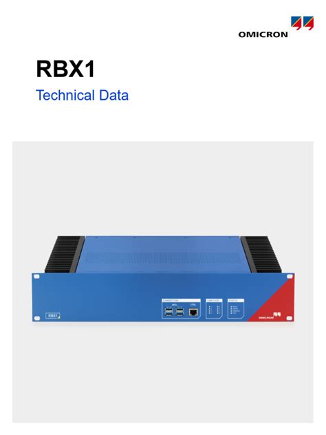 Rbx1 Technical Data Enu Pdf Power Supply Computer Science