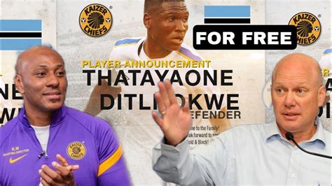 Stan Mathews Not Happy With Kaizer Chiefs Sign Ditlhokwe For Free