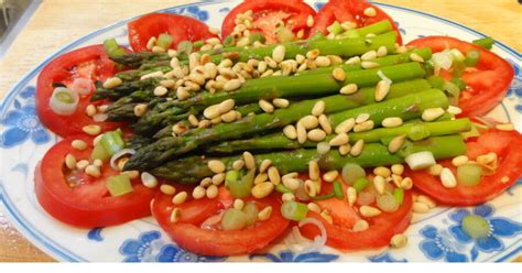 Asparagus Tomato Salad Is Luxurious And Tasty Vegan Recipe