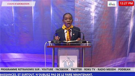 Culte d'Adoration en direct des studios du MEODH en Haïti (13/1/24) - YouTube