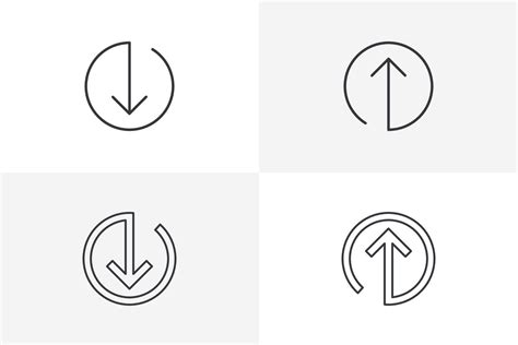 Arrow Key Icon Set Vector Arrow Key Icon Vector Isolated On White