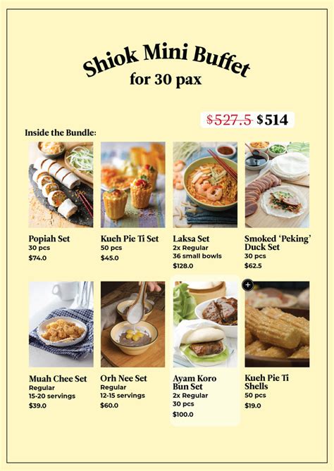 Halal Mini Buffet Mini Buffet Delivery In Singapore Fortune Food