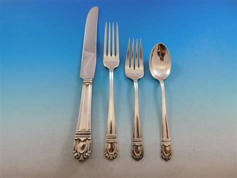 Sonja By International Sterling Silver Flatware Set 12 Servi