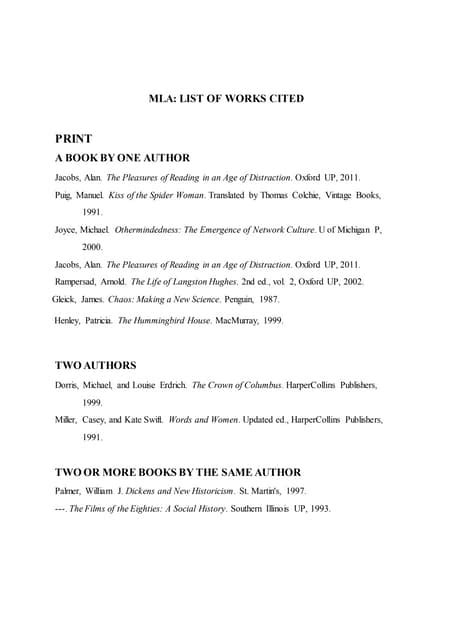 Mla 8 Format Pdf