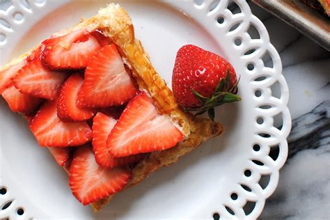 How To Make A Simple Strawberry Puff Pastry Tart Lets Eat Cake