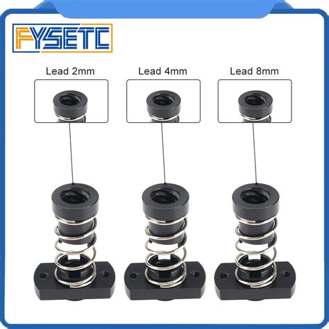 엔더 3 및 엔더 3 Pro를 위한 3d 프린터 T8 Pom 너트 및 Acme 스레드 로드 갭 스프링 제거 Diy 액세서리 제품