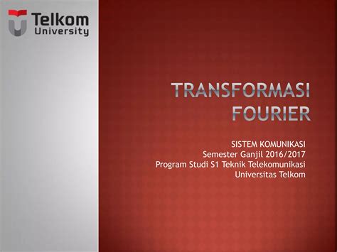 Transformasi Fourier Pdf