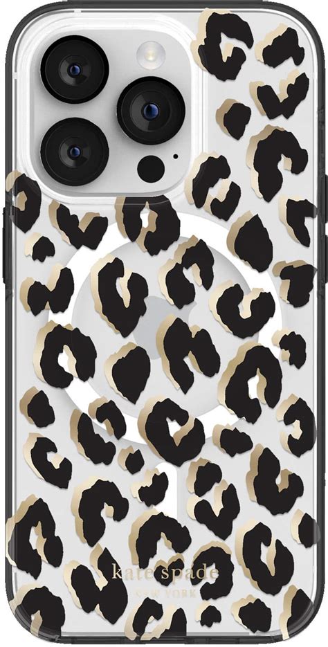 Best Buy Kate Spade New York Protective Hardshell Magsafe Case For Iphone 14 Pro Leopard Ksiph