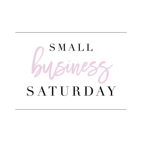 Saturday Shopping Small Business Saturday