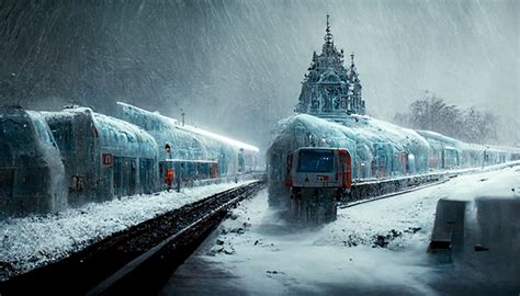 The Frozen Train On Behance