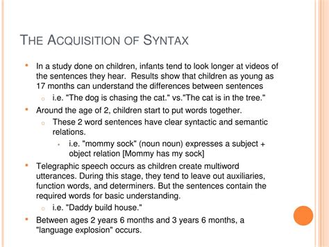 PPT CHAPTER 8 LANGUAGE ACQUISITION PowerPoint Presentation Free