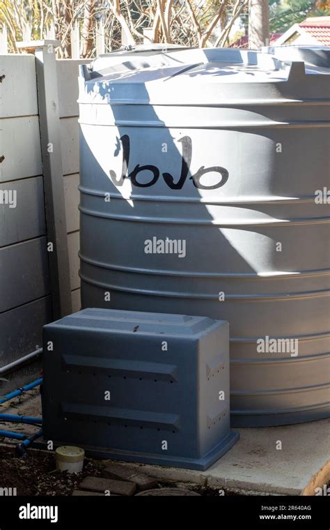 Johannesburg South Africa JoJo Water Storage Tank At A Private Home Stock Photo Alamy