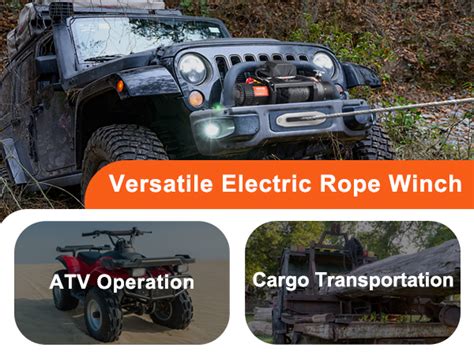 VEVOR Treuil Électrique 12 V 10000 lb 4536 kg Treuil Camion Treuil Quad