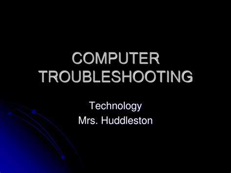 PPT Computer Troubleshooting Guide For Beginners PowerPoint Presentation ID